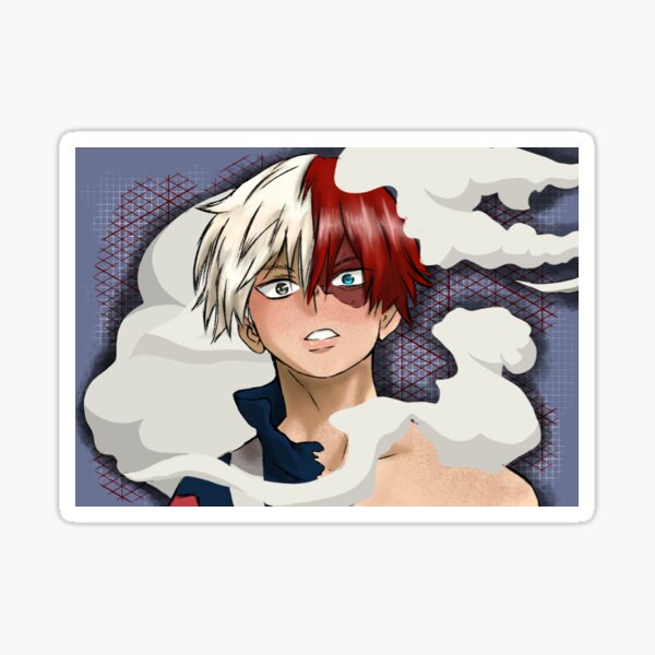 "Todoroki Shoto" Sticker for Sale by RiposteHell | Redbubble