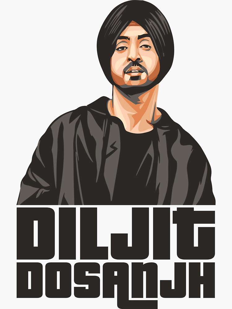 "diljit dosanjh" Sticker for Sale by linseyhayes12 | Redbubble