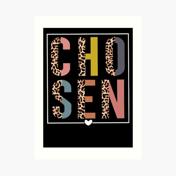 "The chosen logo" Art Print for Sale by Alan030 | Redbubble