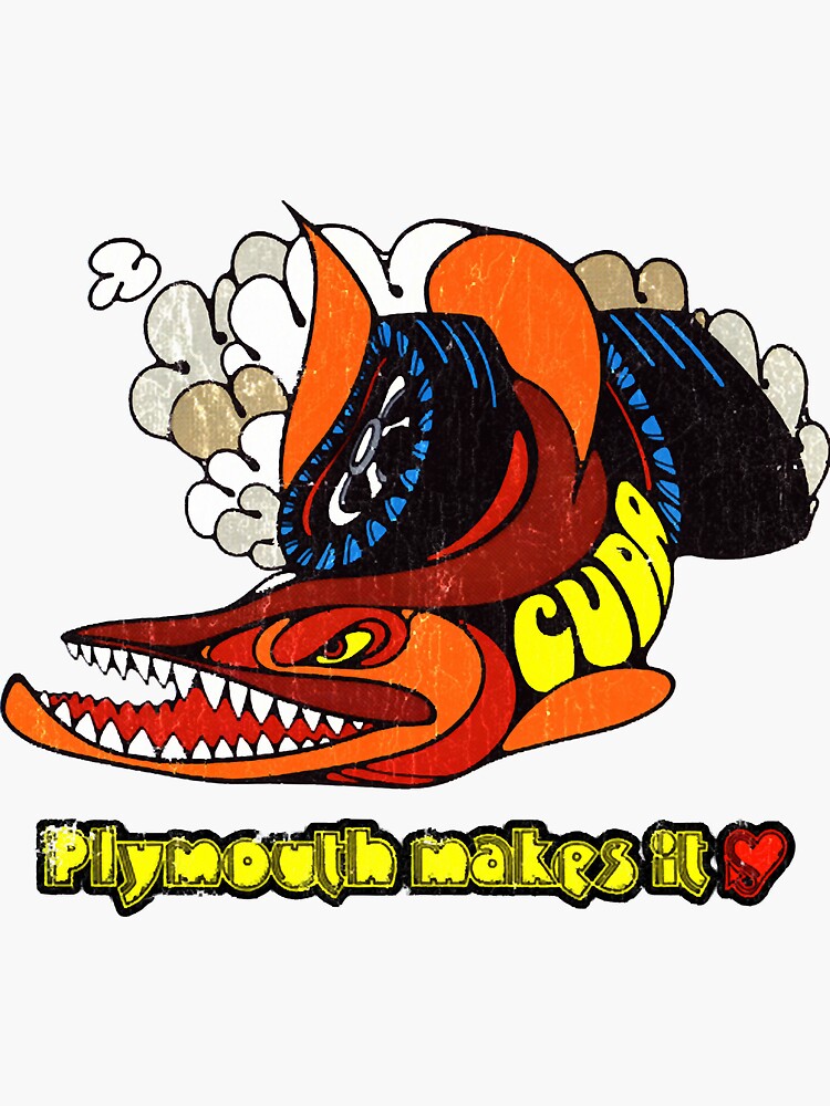 "Vintage Bar_racu_da Ply_mouth Makes It Logo" Sticker for Sale by ...