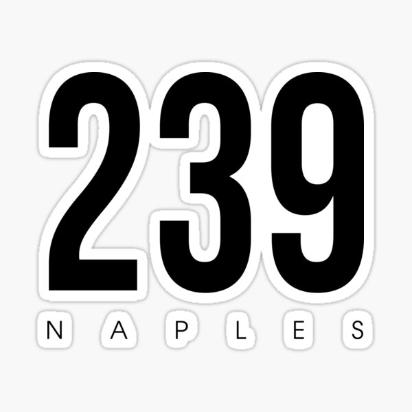 "Naples, FL - 239 Area Code" Sticker for Sale by CartoCreative | Redbubble