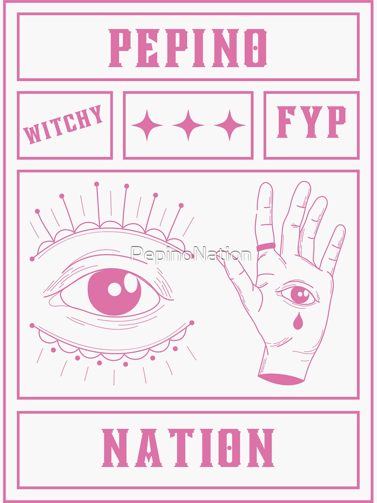 "Bruja Witchy Pepino Nation FYP" Sticker for Sale by PepinoNation ...