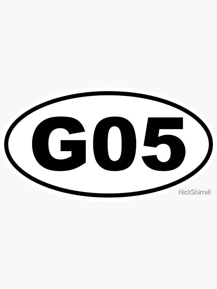 "G05 Chassis Code Marathon Style" Sticker for Sale by NickShirrell ...