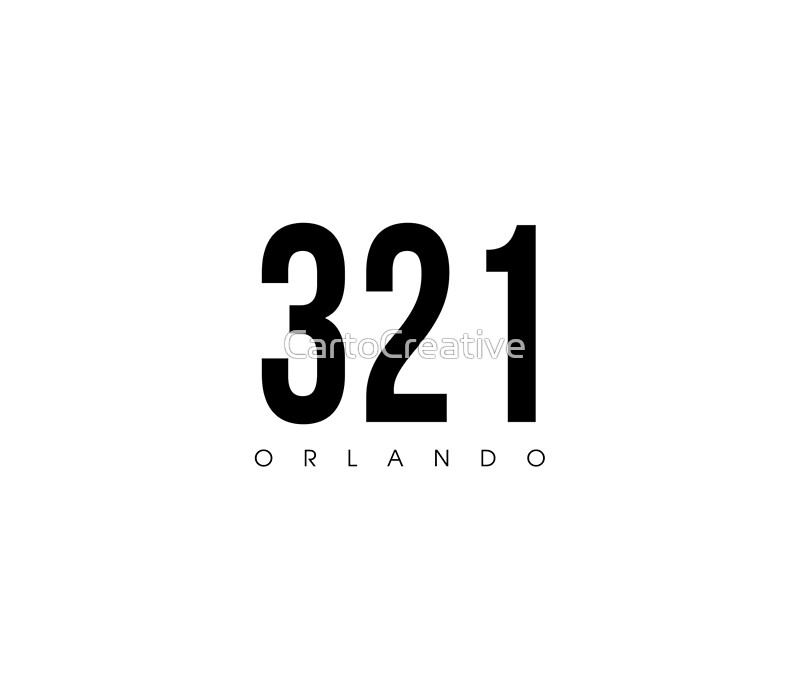 "Orlando, FL - 321 Area Code" by CartoCreative | Redbubble