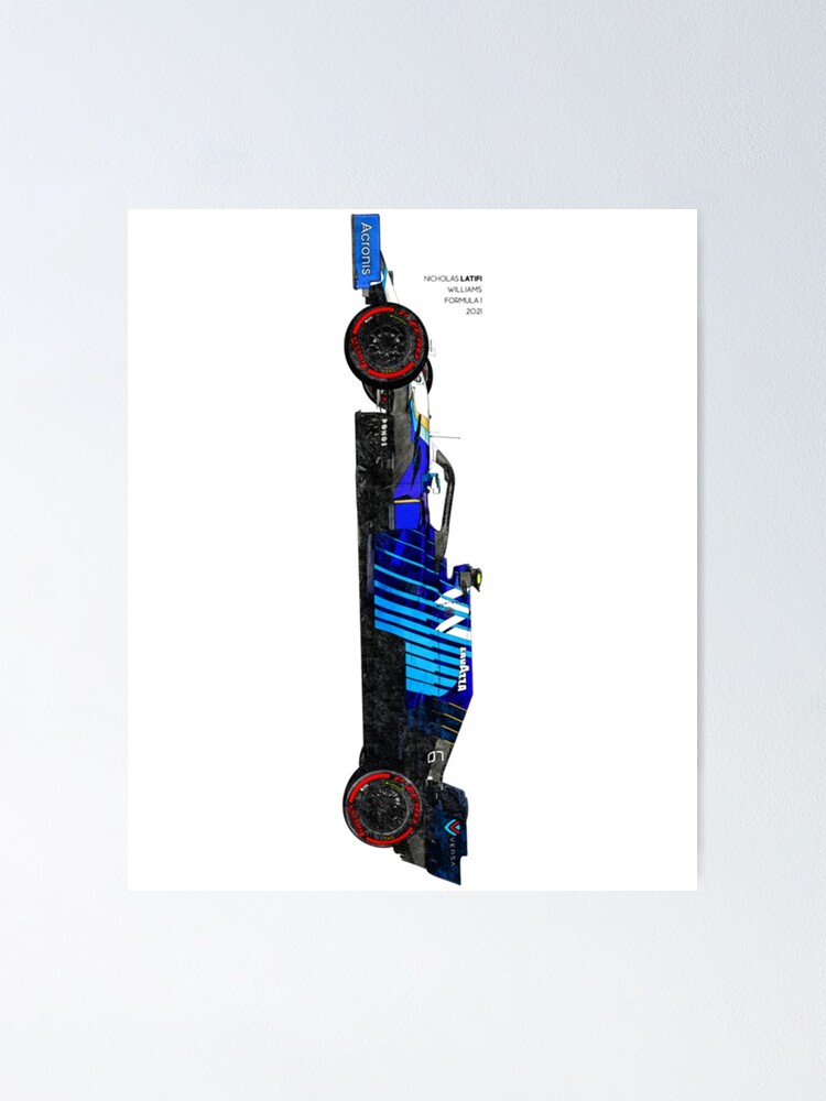 "Nicholas Latifi F1 2021 Williams Car Art " Poster for Sale by ...