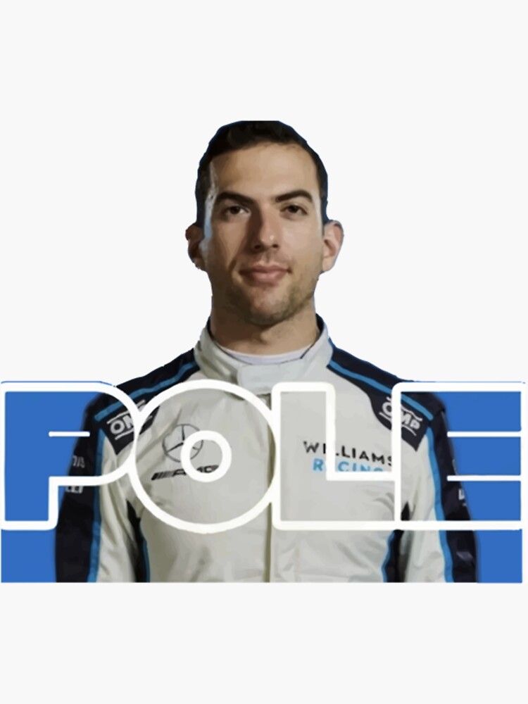 "Nicholas Latifi on Pole William Racing Formula 1 " Sticker for Sale by ...