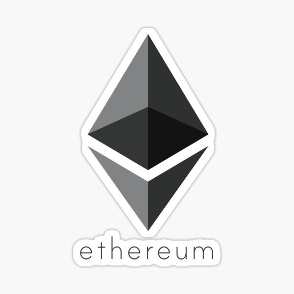 "Ethereum logo" Sticker by mikeblue7 | Redbubble