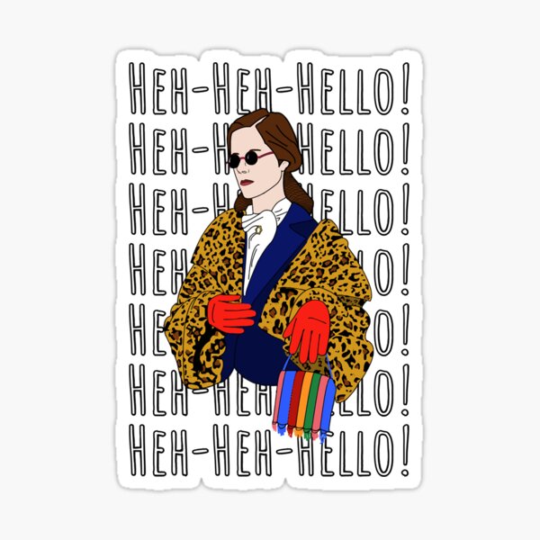 "Party Girl, Heh-Heh-Hello!" Sticker for Sale by JulianCurry | Redbubble