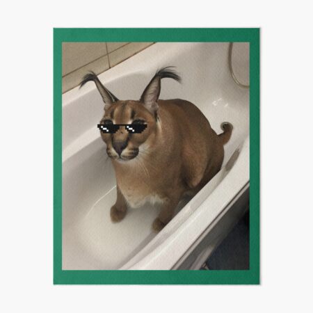 "Big Floppa in a Bathtub meme " Art Board Print for Sale by JennieCOM ...