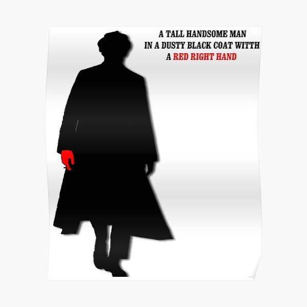 "Red Right Hand " Poster for Sale by JesseNoble | Redbubble