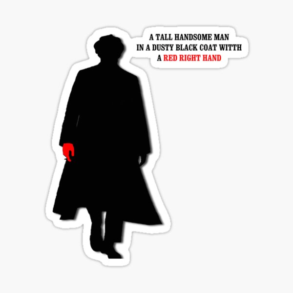 "Red Right Hand " Sticker for Sale by JesseNoble | Redbubble