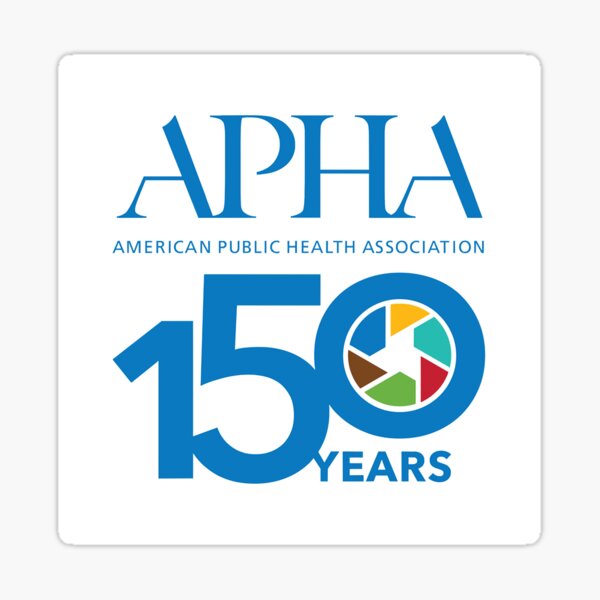 Pegatina «Logotipo del 150 aniversario de APHA, colección a todo color ...