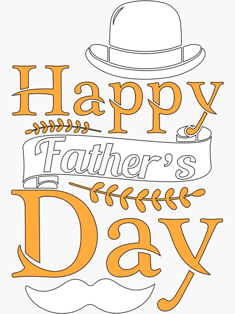 "Happy Father's Day Black Father African American Dad" Sticker for Sale ...