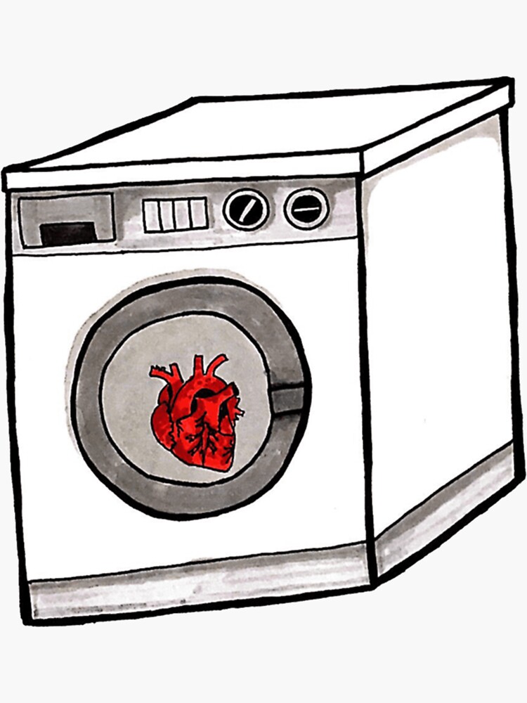 "washing machine heart Classic " Sticker for Sale by youselamieu ...