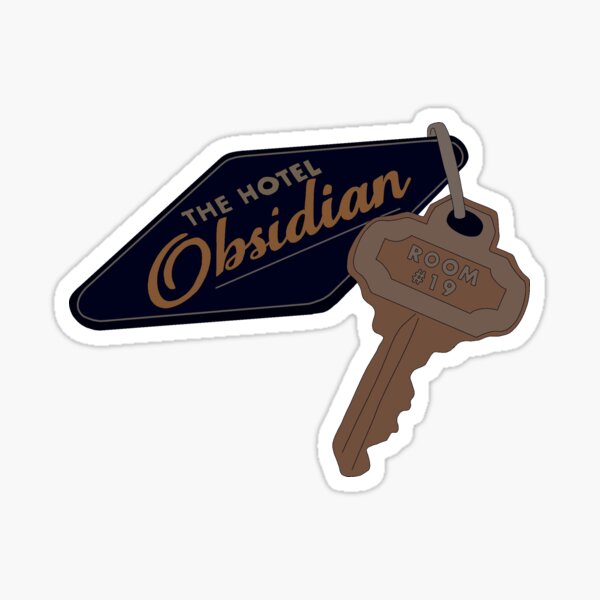 "Hotel obsidian " Sticker for Sale by emmaloveeee | Redbubble
