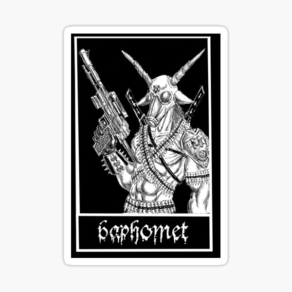 "goat with gun" Sticker for Sale by alaricbarca | Redbubble