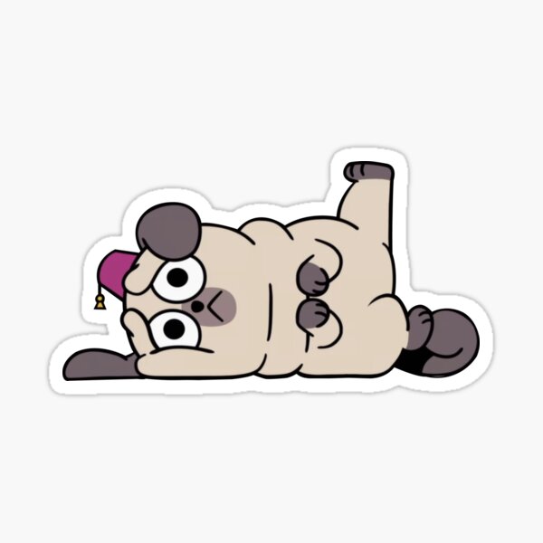 "Pugsley on the floor - Dead End " Sticker for Sale by juliana003 ...