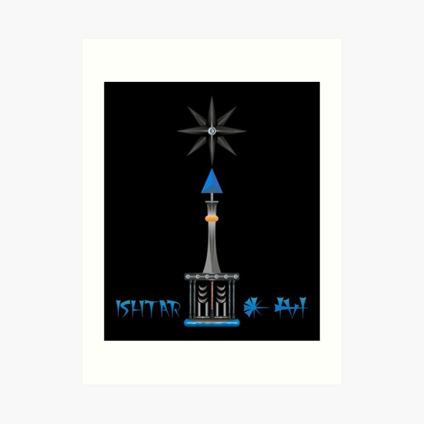 "Star of Ishtar - Logo - Inanna" Art Print for Sale by HaoXoan | Redbubble