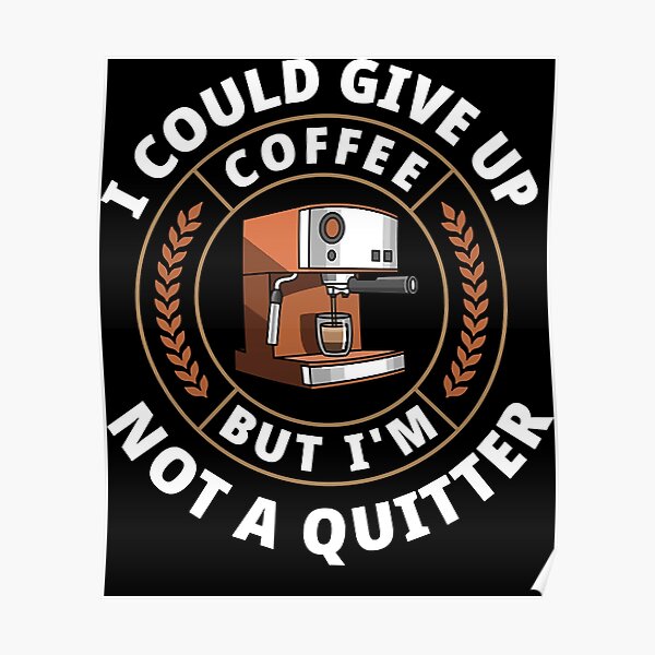 "Funny Espresso Machine and C Pun for Coffee Baristas " Poster for Sale ...