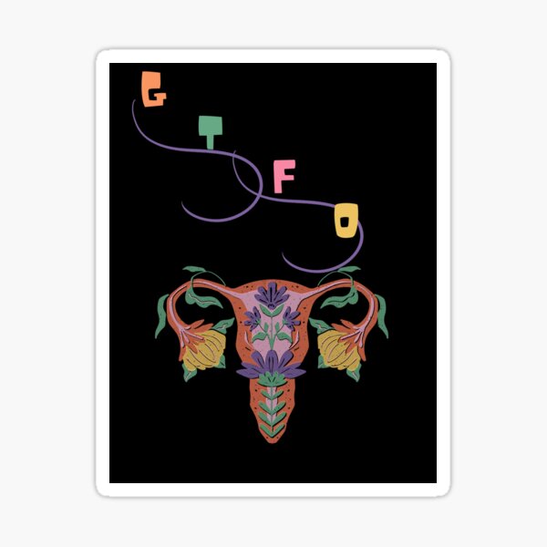 "GTFO" Sticker for Sale by PourMiAmor | Redbubble