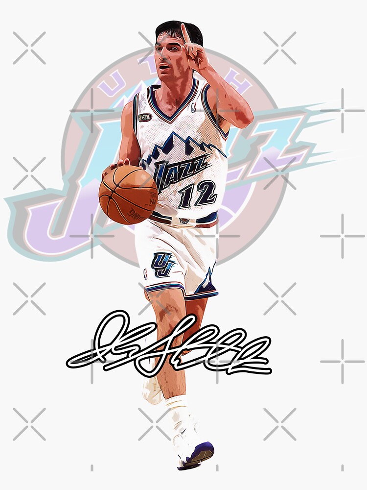 "John Stockton Legend Basketball Signature Vintage Retro 80s 90s ...