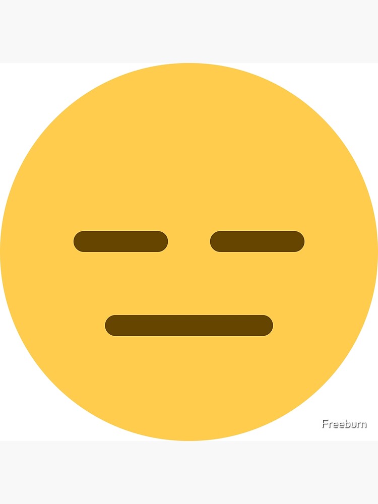 "Expressionless smiley face -_-" Poster by Freeburn | Redbubble