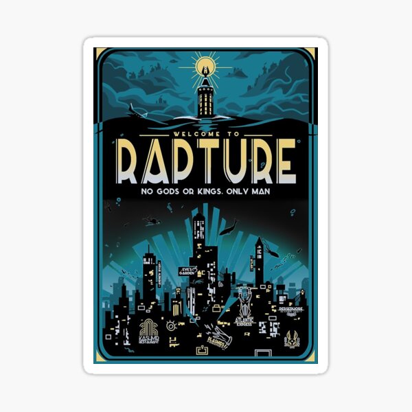 "Welcome To Rapture 2022" Sticker for Sale by michelleaderby | Redbubble