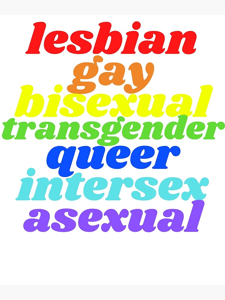 "LGBTQIA Definition" Poster for Sale by Stepadoda | Redbubble