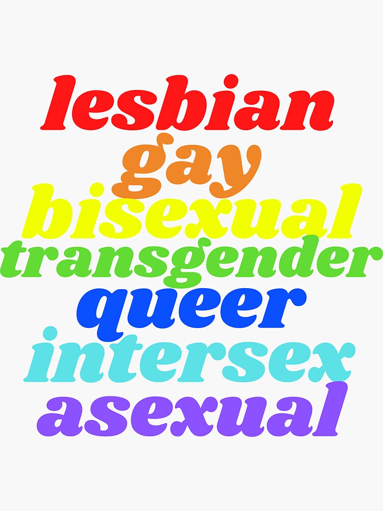 "LGBTQIA Definition" Sticker for Sale by Stepadoda | Redbubble