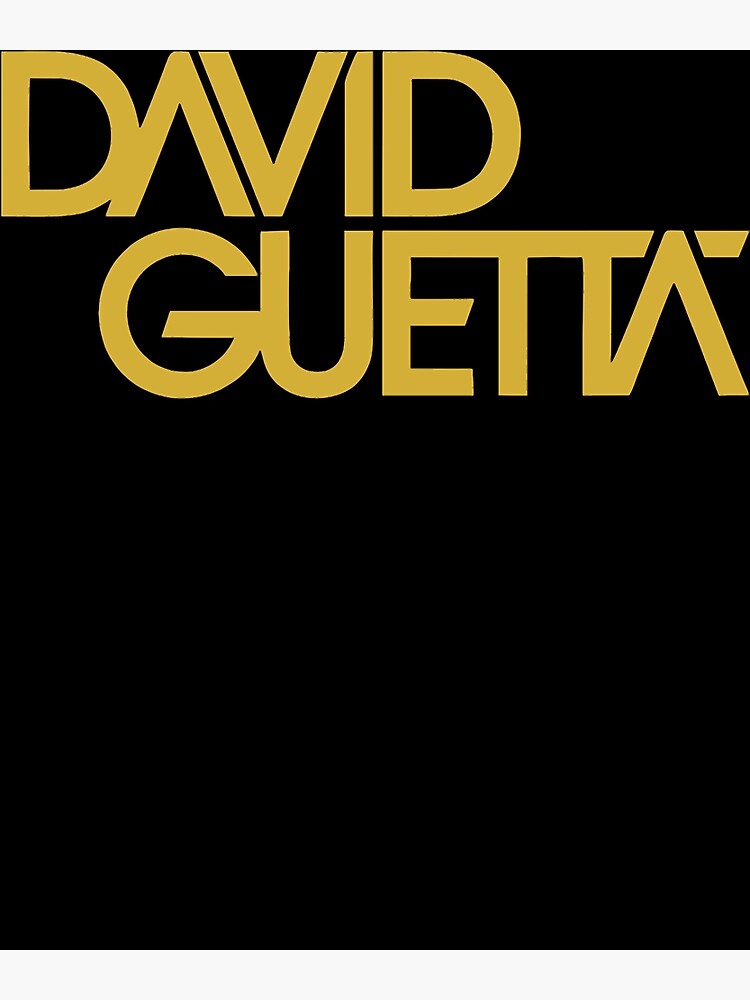 "David Guetta Logo " Poster for Sale by mercerfalso | Redbubble