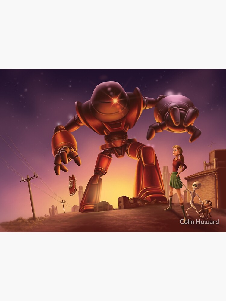 "Giant Robot Invasion 2" Art Print for Sale by Col32 | Redbubble