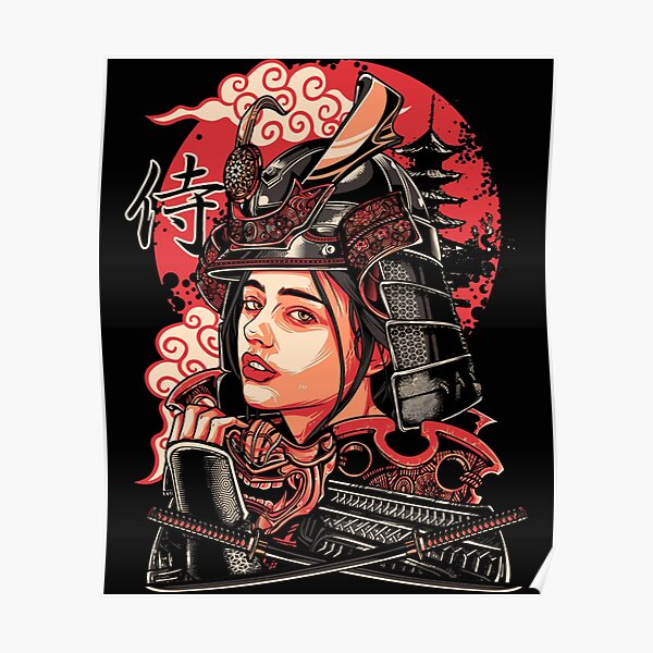 "Samurai Girl " Poster for Sale by RainiearAguilos | Redbubble