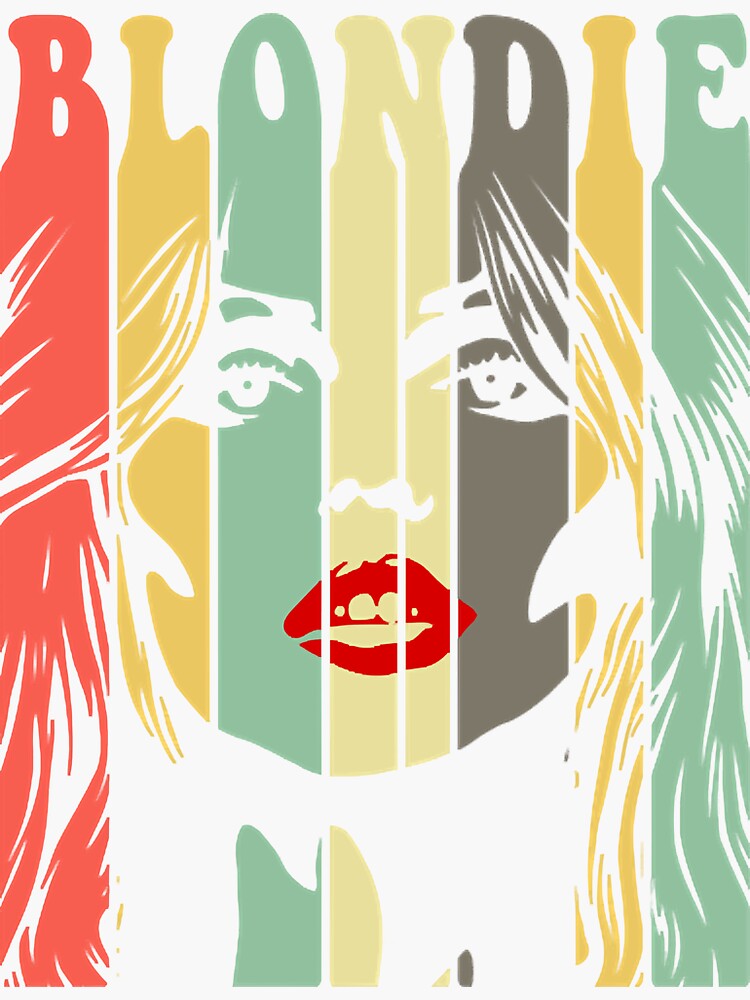 "Blondie Retro" Sticker for Sale by jimelzxsnavely | Redbubble