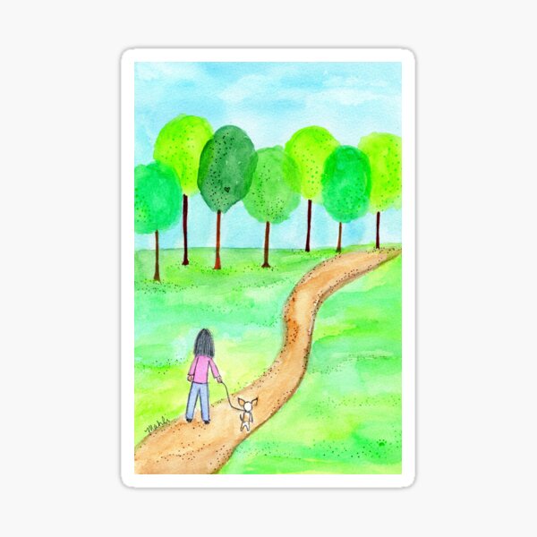 "The Path" Sticker for Sale by MahliAW | Redbubble