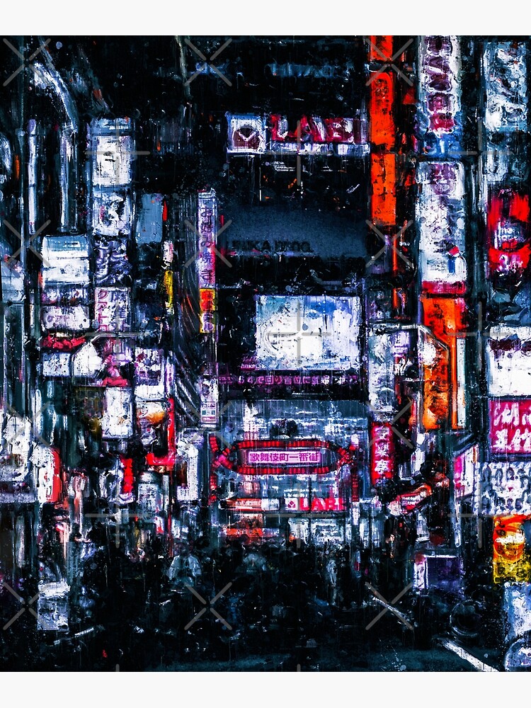 "Cyberpunk Tokyo Shinjuku Kabukicho At Night, Sleepless Town Kabukicho ...