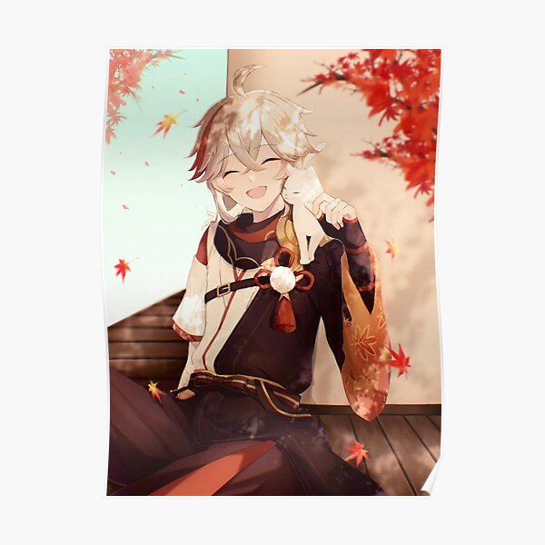 Kazuha Genshin Impact Poster For Sale By Zelinslen Redbubble