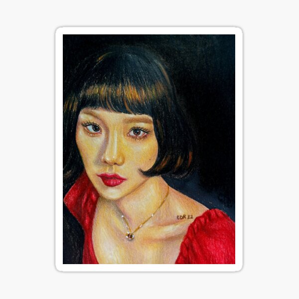 "Short hair girl " Sticker for Sale by cdrartwings3 | Redbubble