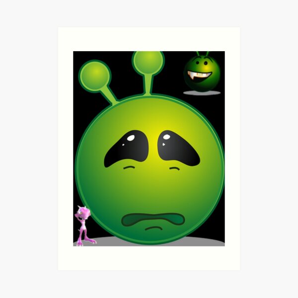 "Alienemotions, alien crying, making fun, boo hoo, meN alien emoji ...