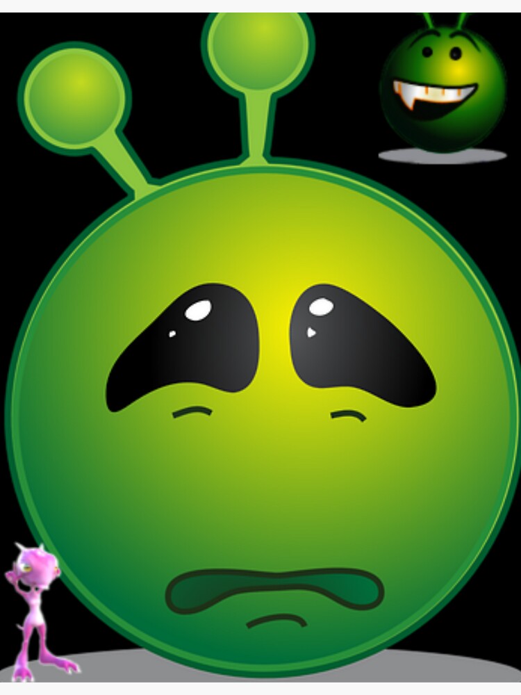 "Alienemotions, alien crying, making fun, boo hoo, meN alien emoji ...
