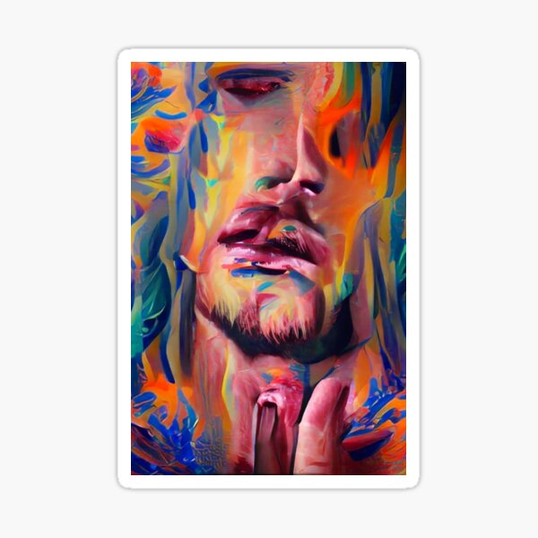 "Jesus Weeping" Sticker for Sale by IofAlice | Redbubble