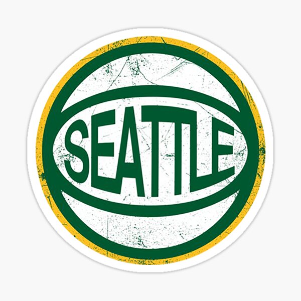 "Seattle Retro Ball - Green 2 " Sticker for Sale by HarleyAllan | Redbubble