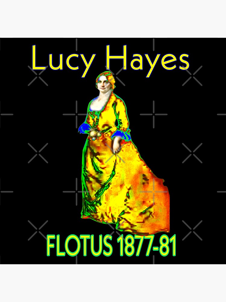 "(FLOTUS series:) Lucy Hayes" Sticker for Sale by CMooreWorx | Redbubble