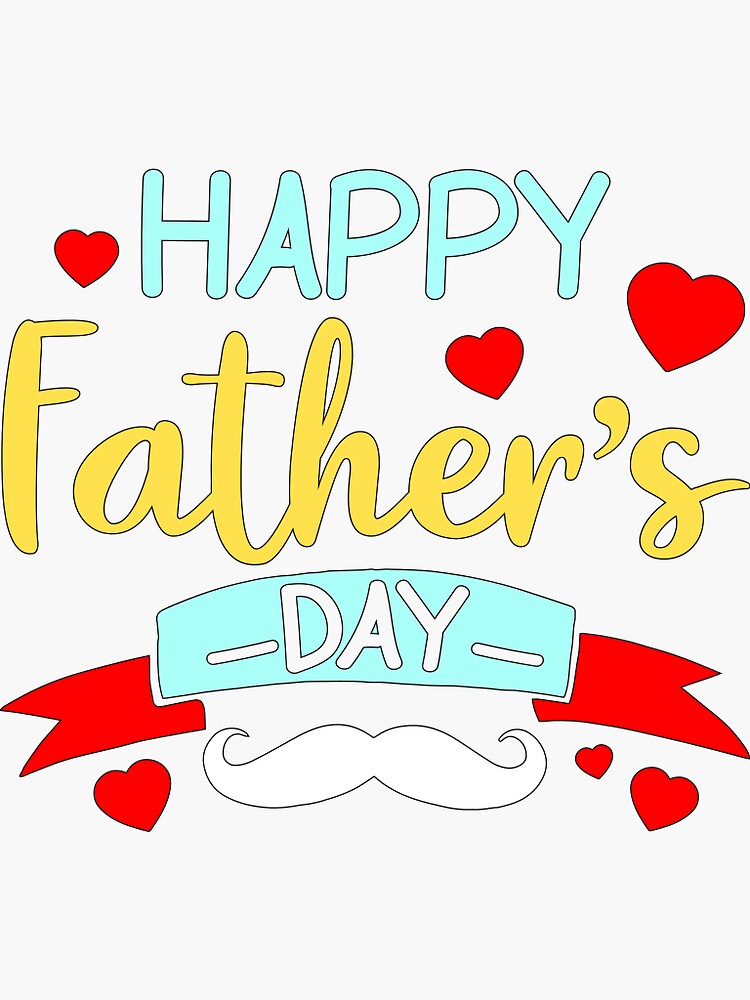 "Happy Father's Day Black Father African American Dad" Sticker by ...