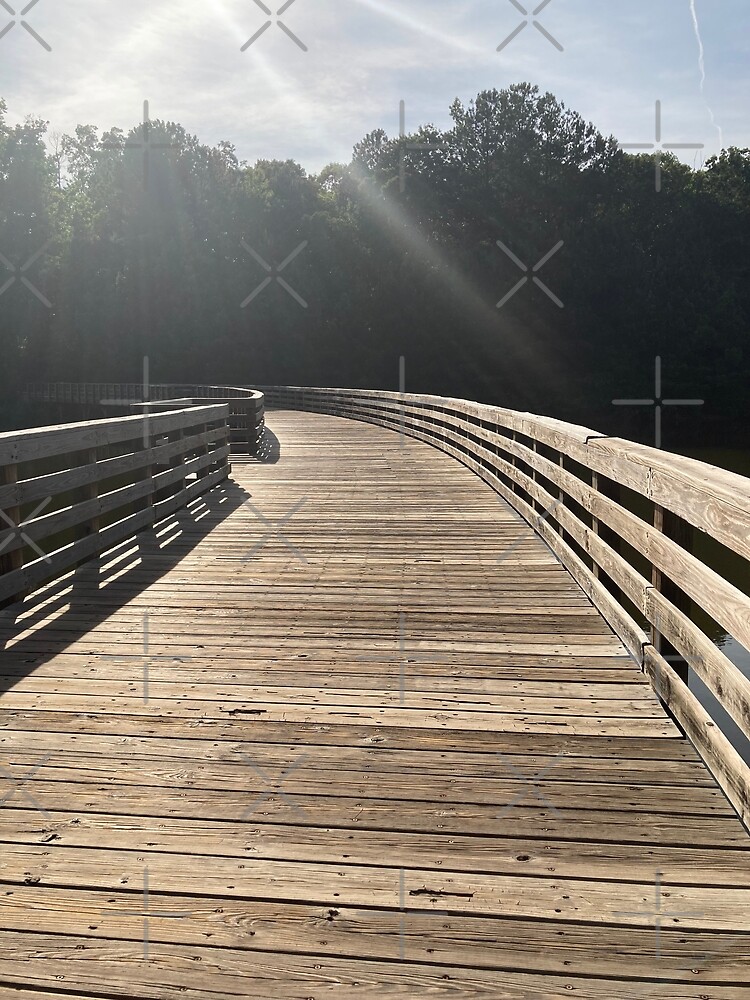 "Portrait view of wooden bridge to cross at sunset in Georgia - bridge ...