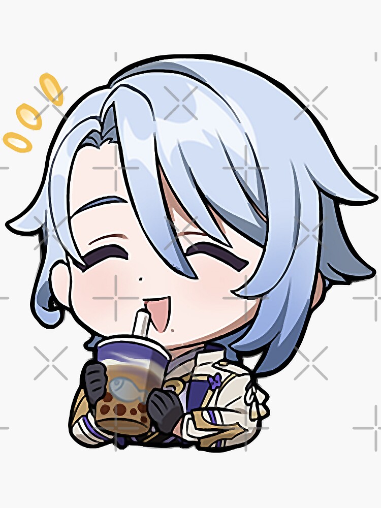 "Enveloping Aquatic Character Kamisato Ayato Genshin Impact Boba Bubble ...