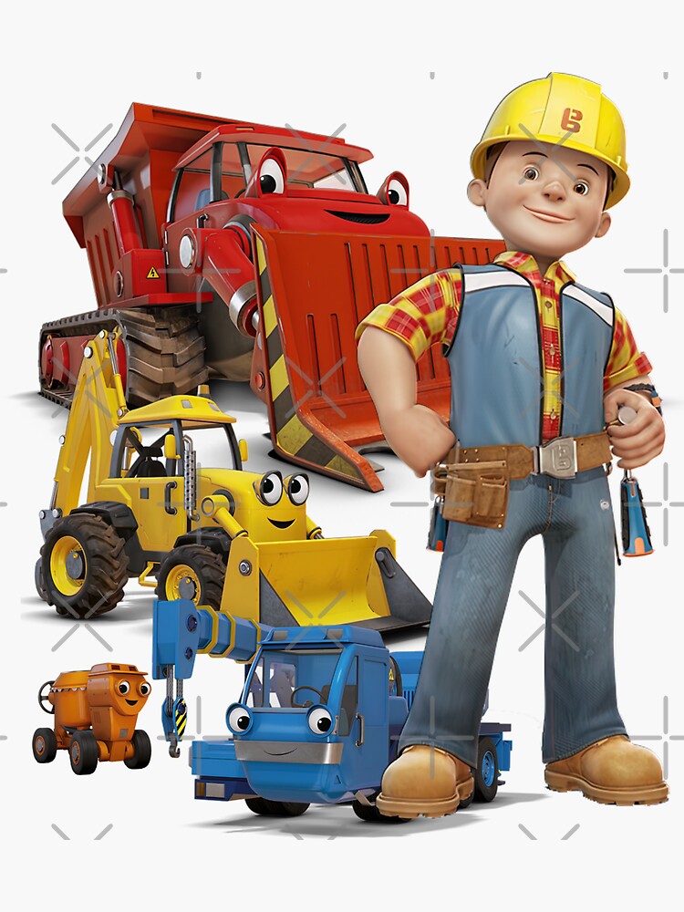 "Bob The Builder Tv Show" Sticker for Sale by exnerhovardj | Redbubble