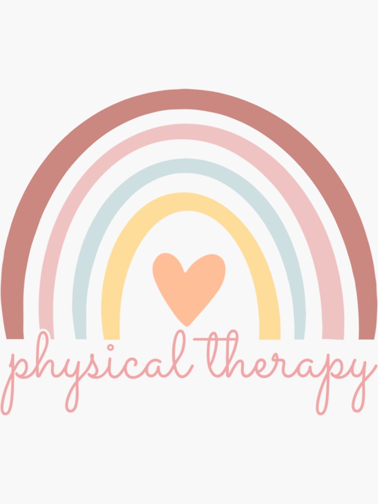 "PT PTA BOHO RAINBOW PHYSICAL THERAPY PHYSICAL THERAPIST" Sticker for ...