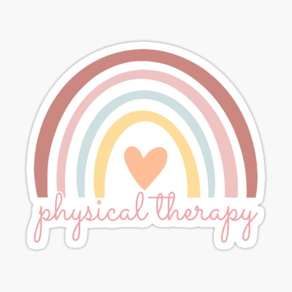 "PT PTA BOHO RAINBOW PHYSICAL THERAPY PHYSICAL THERAPIST" Sticker for ...