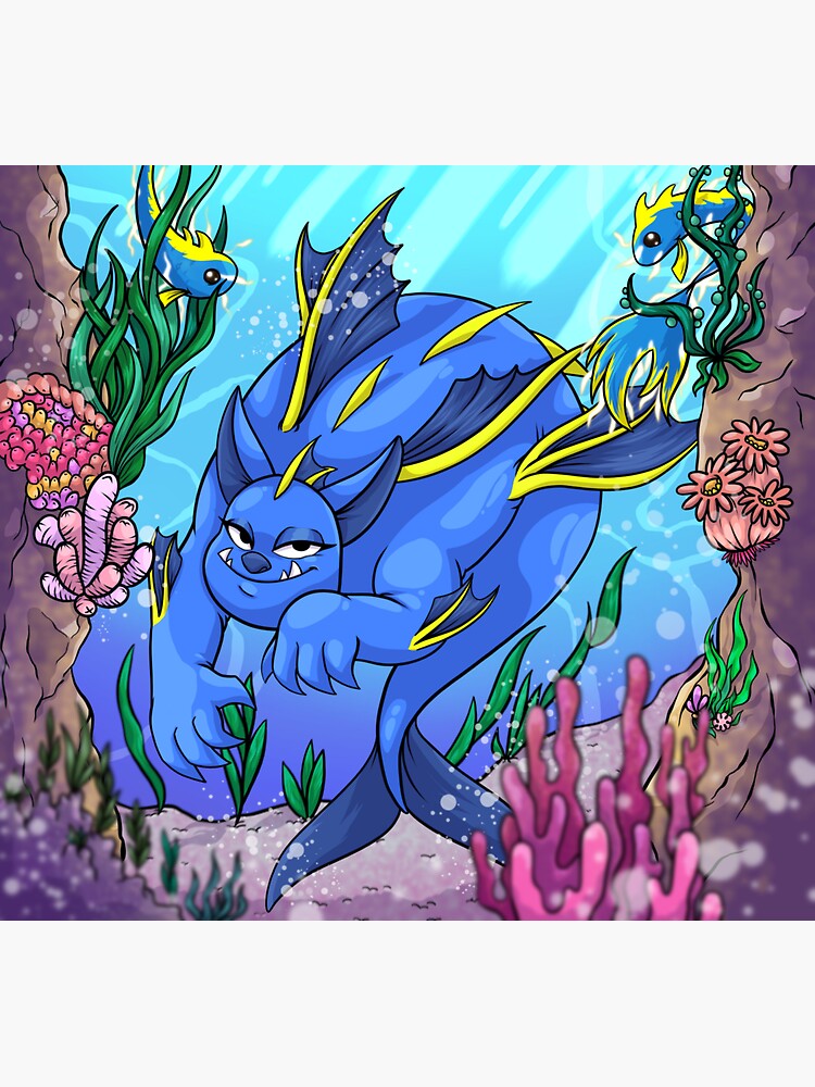 "Neopets Aquatic Skeith" Sticker for Sale by The-Neo-Trash | Redbubble