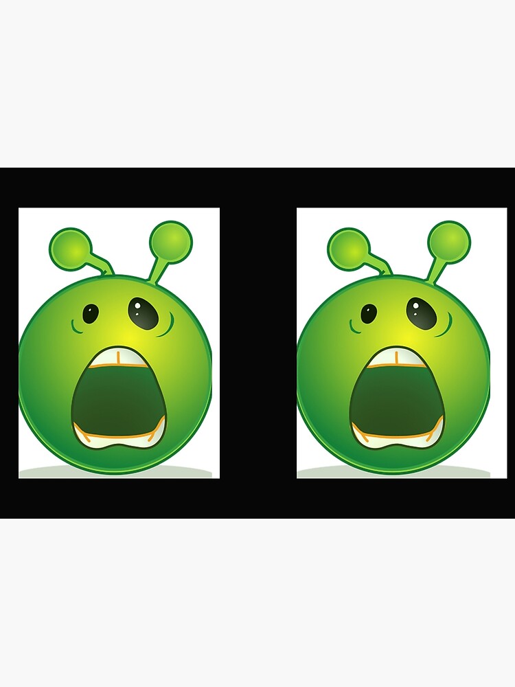 "Crazy yelling alien emoji,alien emoji, back to school emoji, cute ...